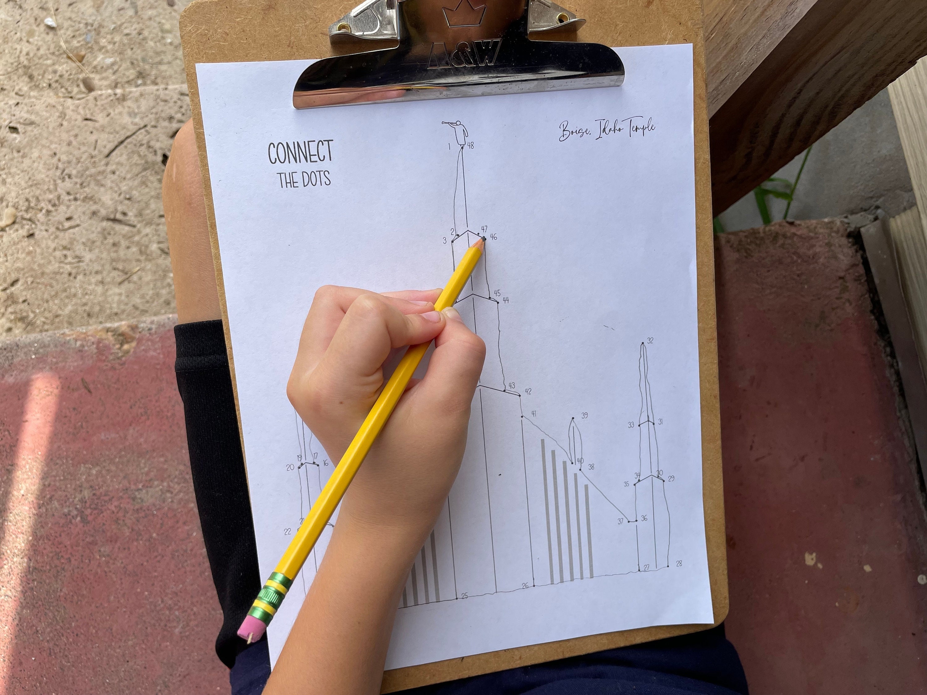 Printable LDS Temple Dot to Dot Activity Packet (PDF Download) - Etsy