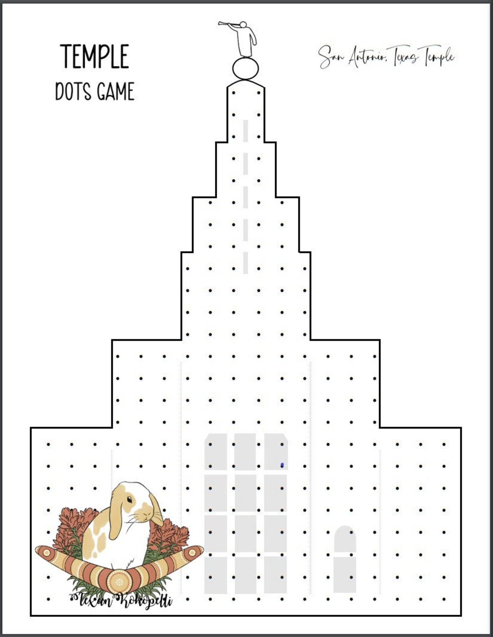 Printable LDS Temple Dot to Dot Activity Packet (PDF Download) - Etsy