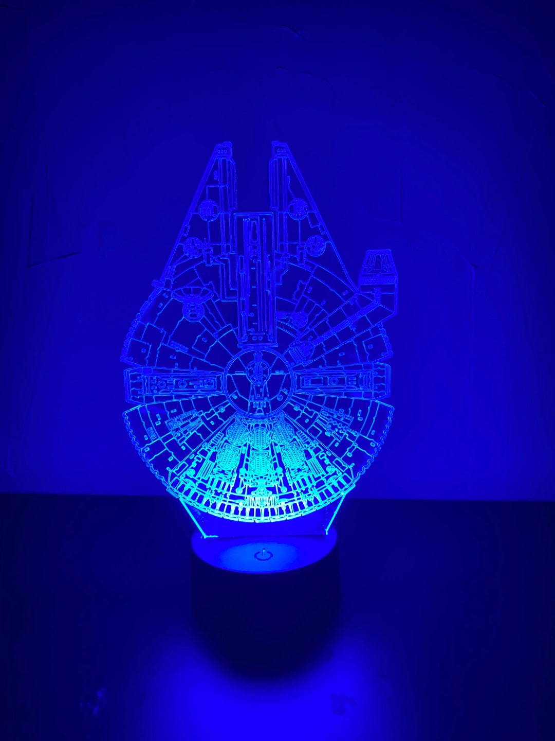 Star Wars Large Millennium Falcon LED 3D Night Light - Etsy