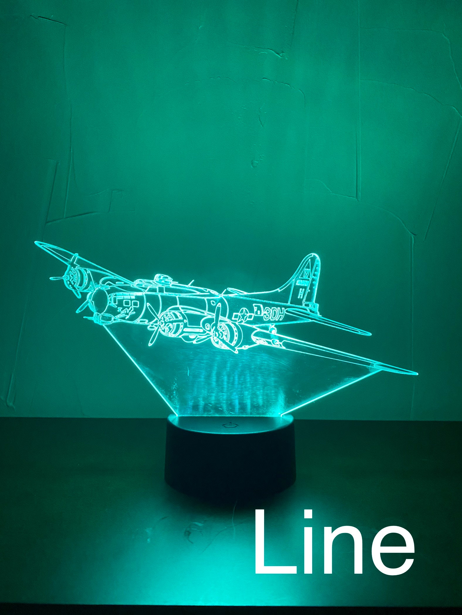 Boeing B17 LED Night Light 2 Versions Fill and Line - Etsy