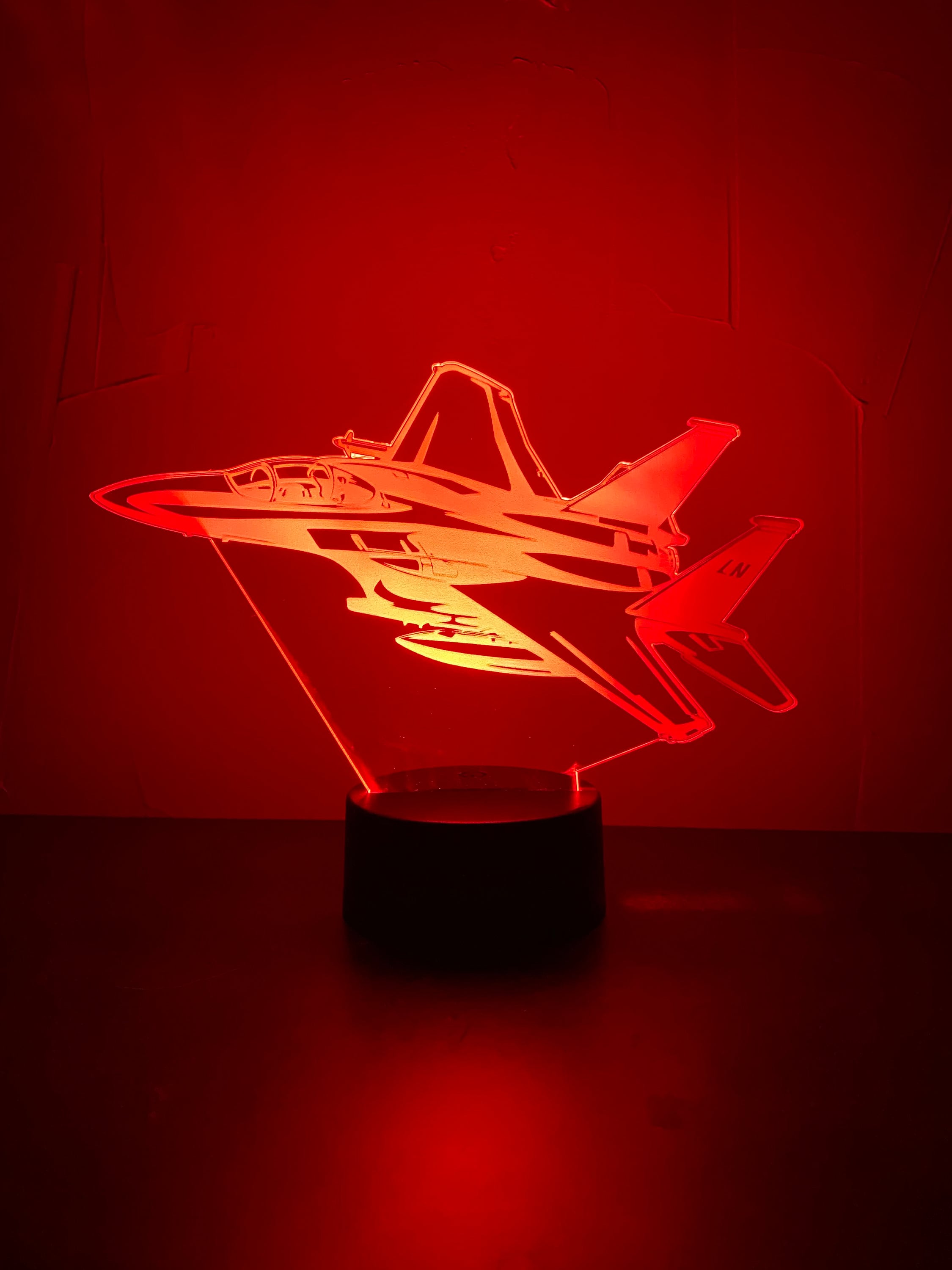 Personalized Large F-15 Eagle 3d Illusion Night Light - Etsy