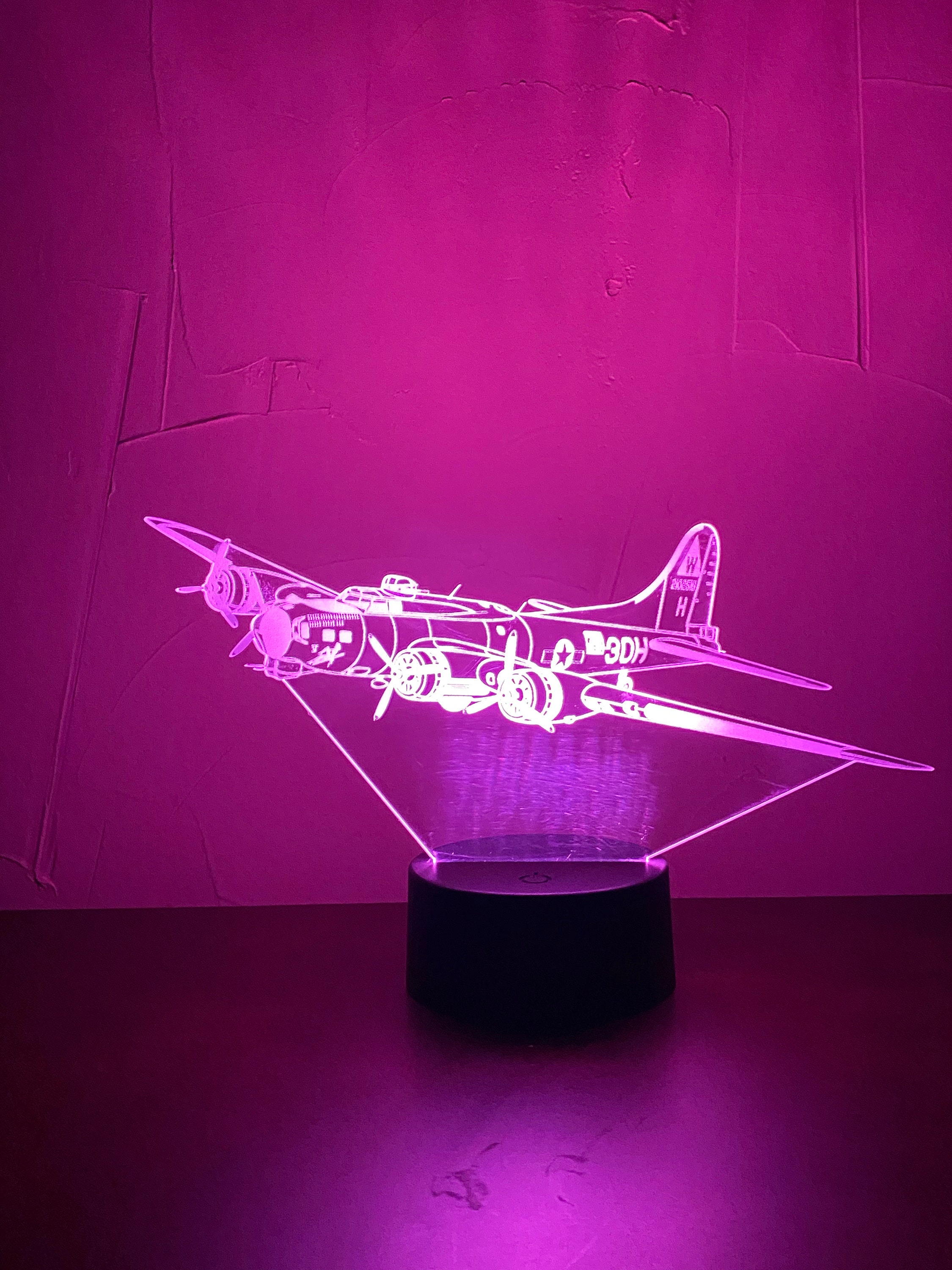 Boeing B17 LED Night Light 2 Versions Fill and Line - Etsy