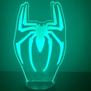 Spiderman Logo LED Nightlight - Etsy