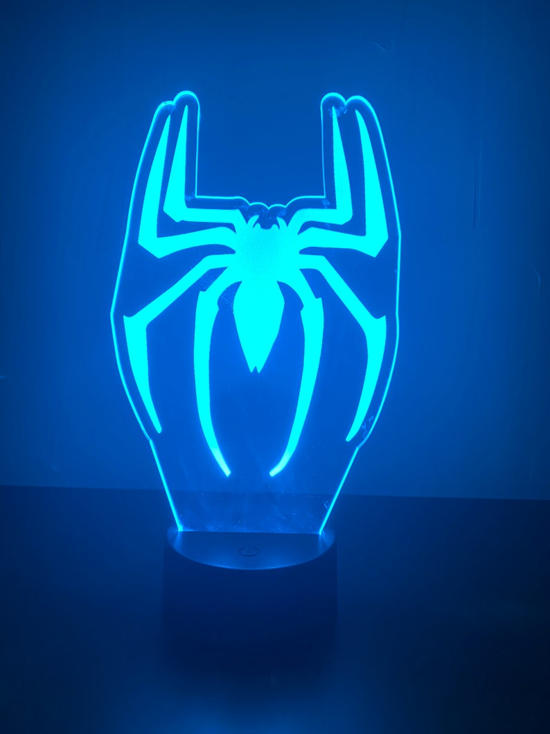 Spiderman Logo LED Nightlight - Etsy