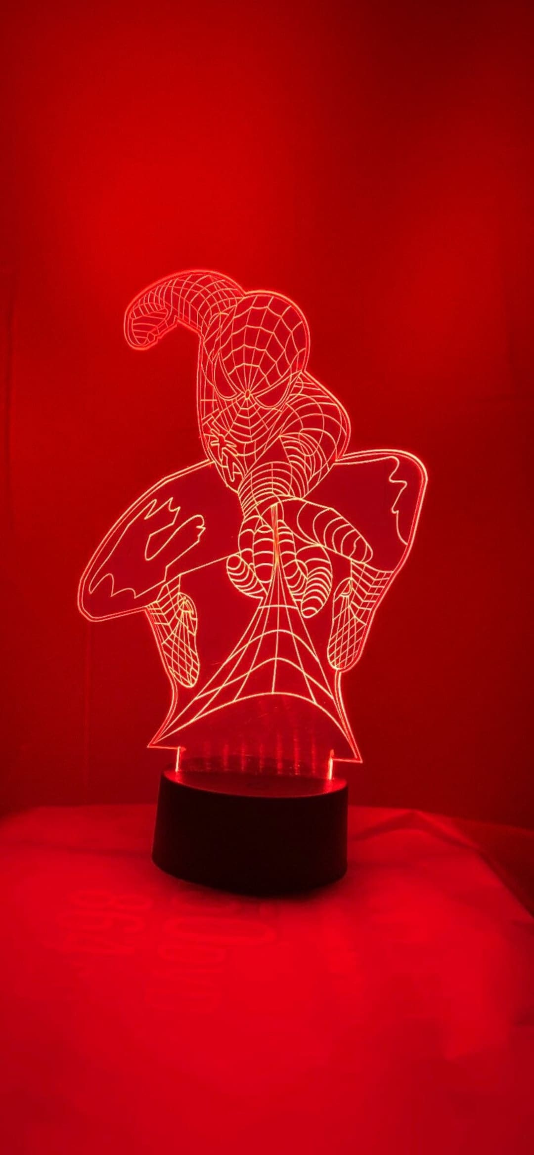 Personalized Large Spiderman LED Nightlight - Etsy