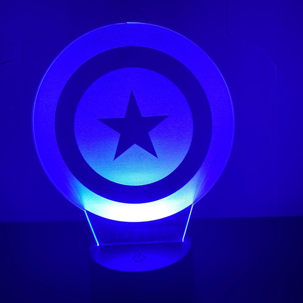 Captain America Shield Light - Etsy