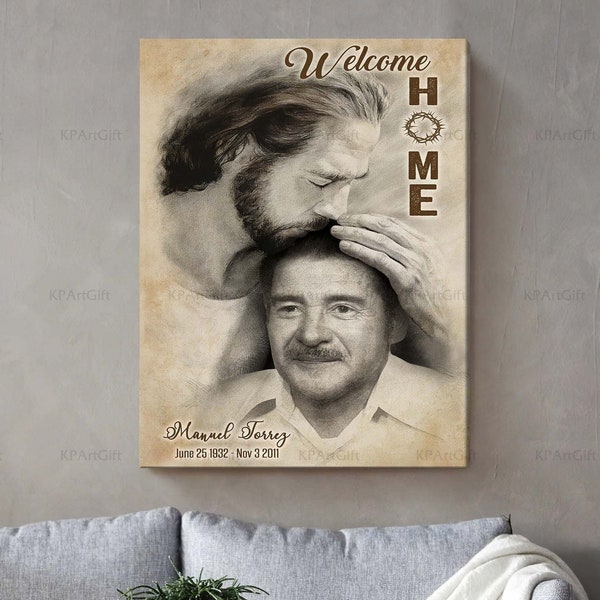 Welcome Home Jesus Portrait - Etsy