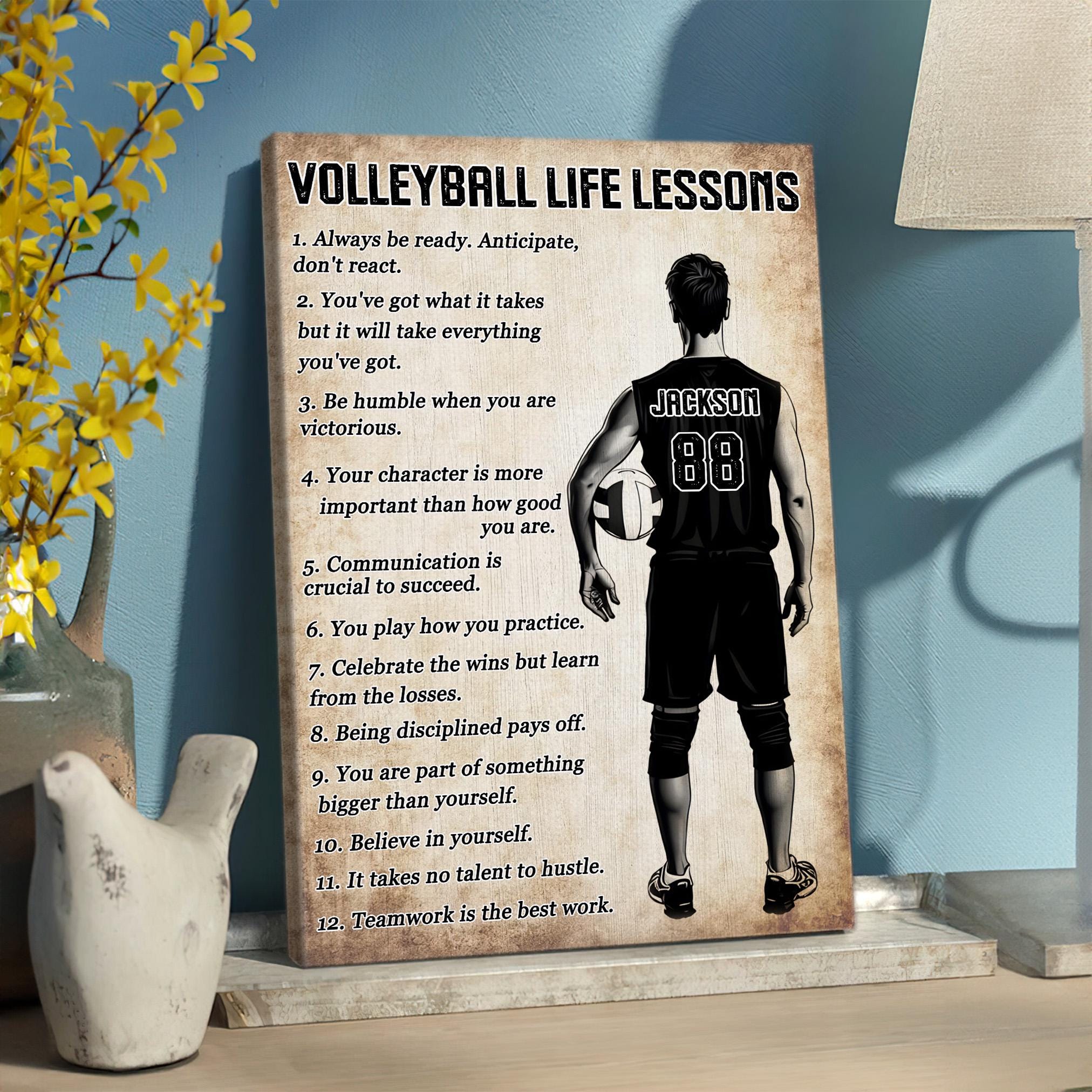 Volleyball Life Lessons for Men, Boy, Male – 12 Golden Rules for ...