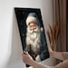 Blue Santa CANVAS, Santa Art Painting, Santa Portrait Art, Christmas Art Decor, Santa Claus Art ...