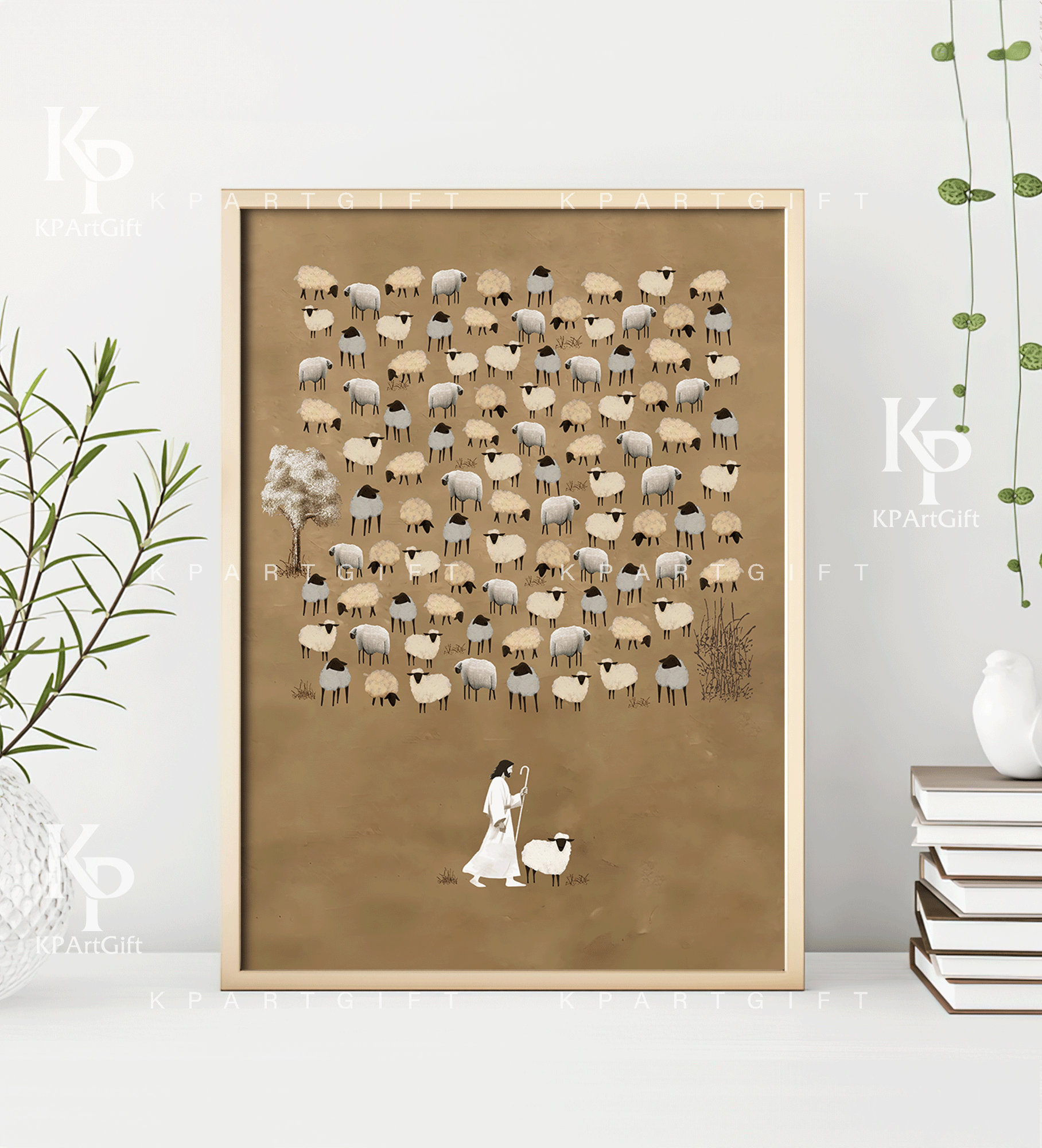 Jesus Leaves the 99 Sheep DIGITAL DOWNLOAD, Bible Sketch Bible Art ...