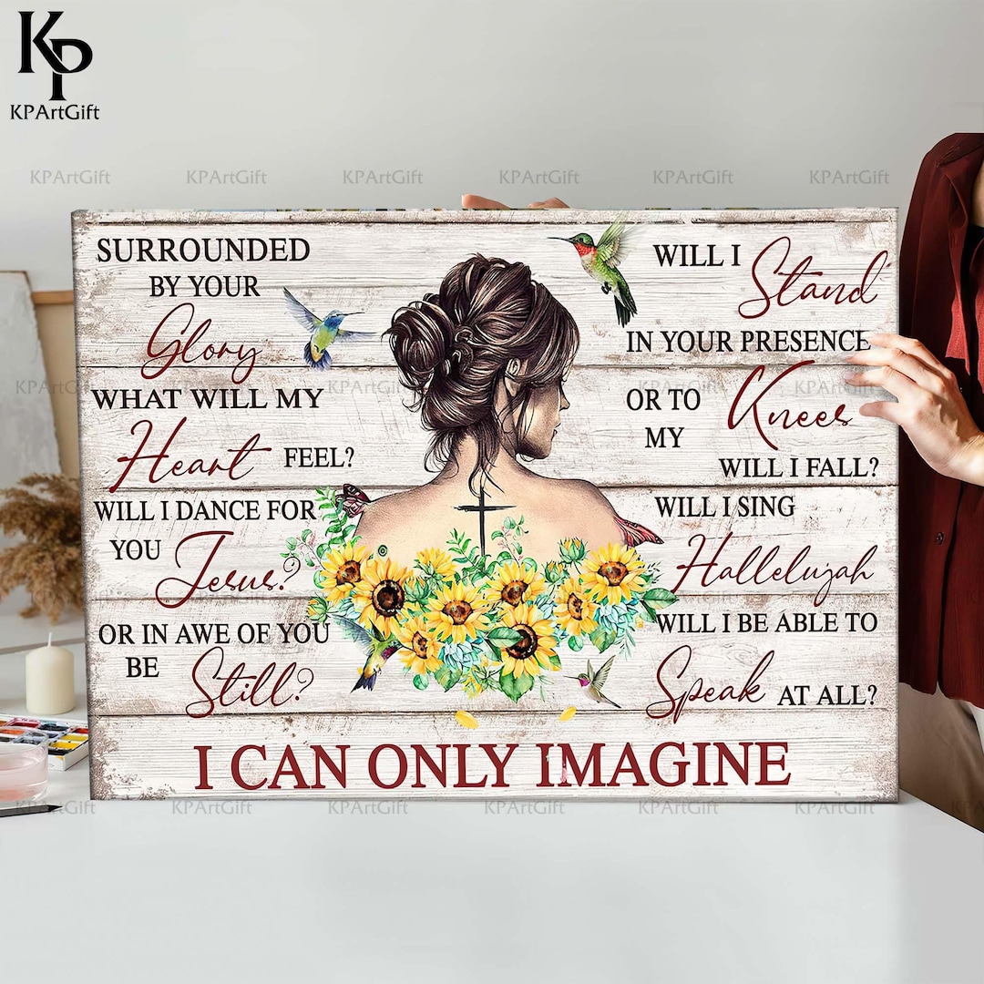 I Can Only Imagine Hummingbird Canvas, Christian Canvas, Hummingbird ...