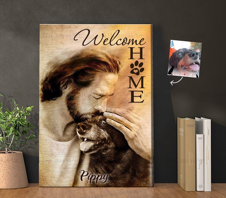 Jesus With Dog Painting DIGITAL Download File Jesus and Dog - Etsy