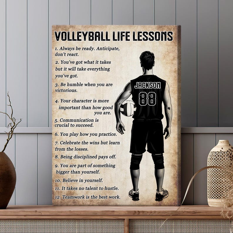 Volleyball Life Lessons for Men, Boy, Male – 12 Golden Rules for ...
