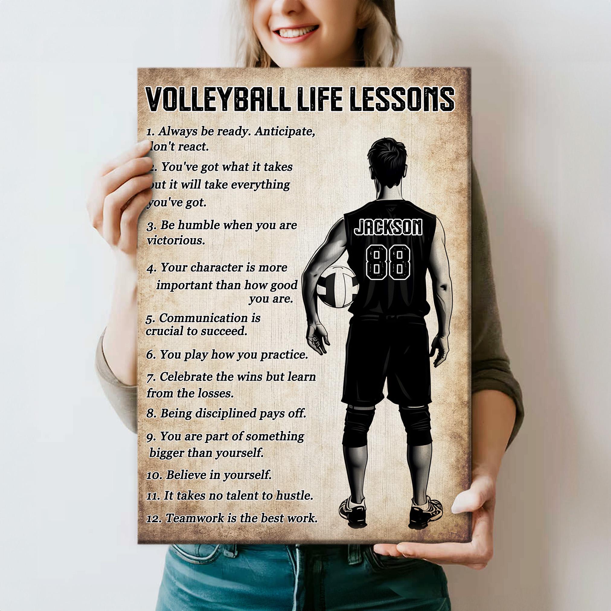 Volleyball Life Lessons for Men, Boy, Male – 12 Golden Rules for ...