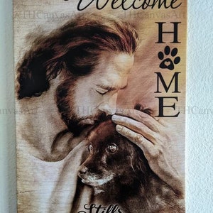 Jesus With Dog Painting, DIGITAL Download File, Jesus and Dog, Welcome ...