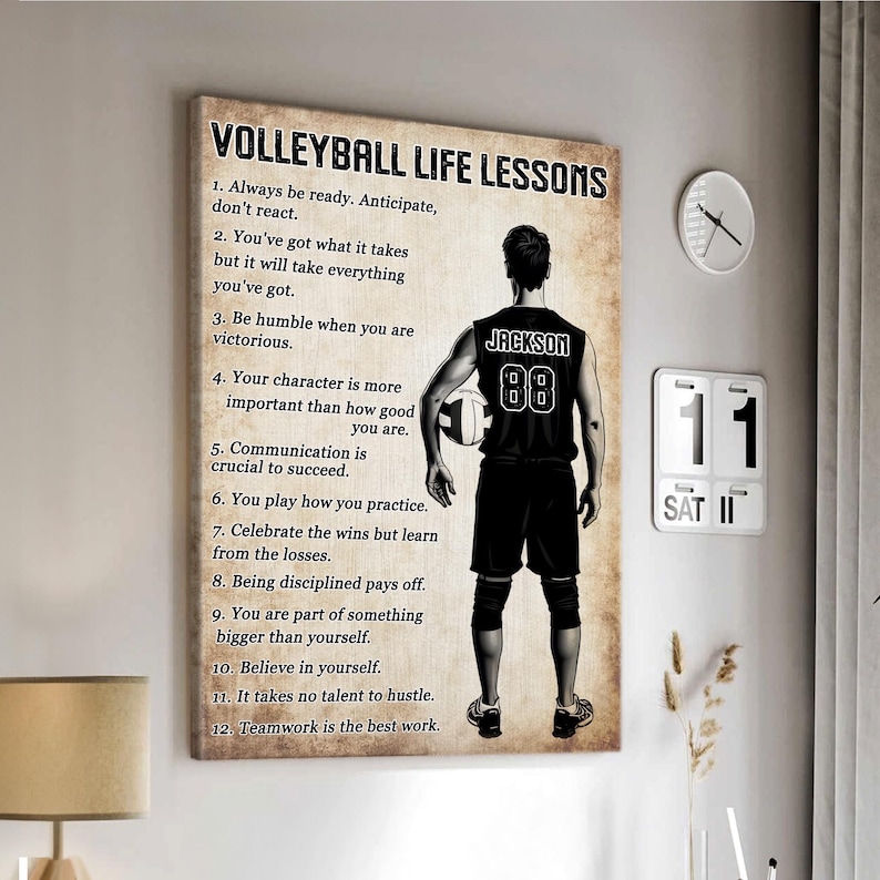 Volleyball Life Lessons for Men, Boy, Male – 12 Golden Rules for ...