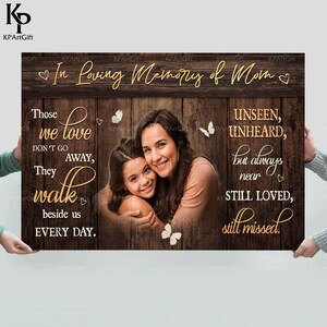 Mom Memorial Loss of Mom Memorial Sign Loss of Mother Sympathy Gift ...