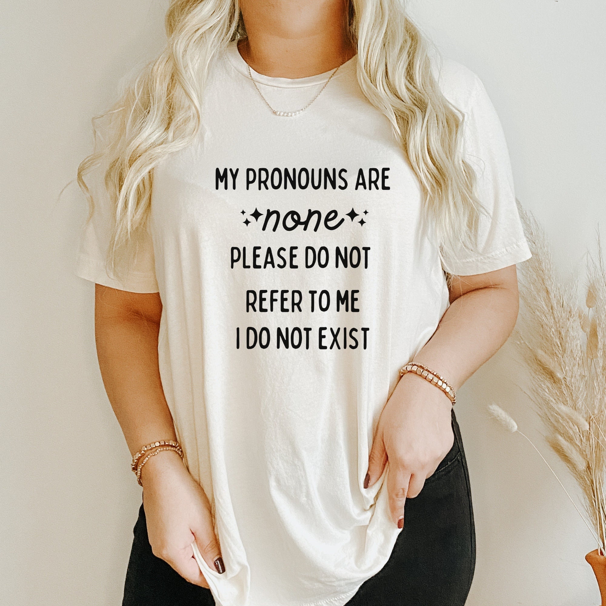 I Do Not Exist T-shirt, Existential Shirt, Funny Pronouns T-shirt ...
