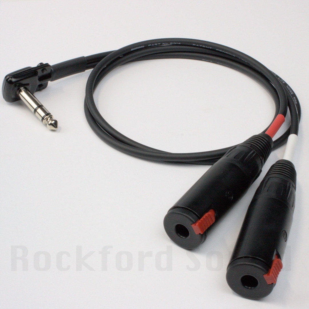 Mogami W2314 Insert/stereo Cable - Male TRS to Dual Female TS - Right ...