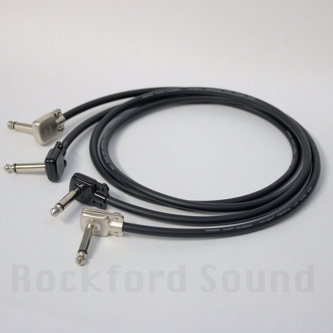 Mogami W2524 Guitar Patch Cable, Right Angle to Right Angle Squareplug ...