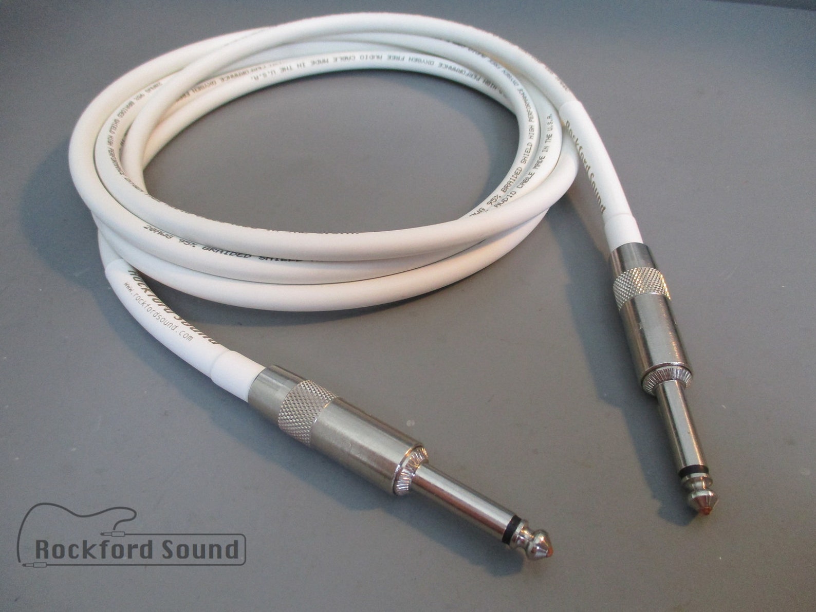 BTPA CA-0446 | Low Capacitance Guitar Cable, White | Nickel G&H Bigfoot ...
