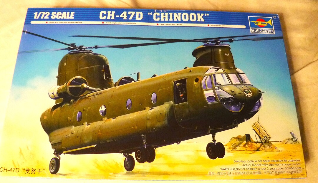New in Box 1/72 Trumpeter US Army CH 47D Chinook Helicopter - Etsy