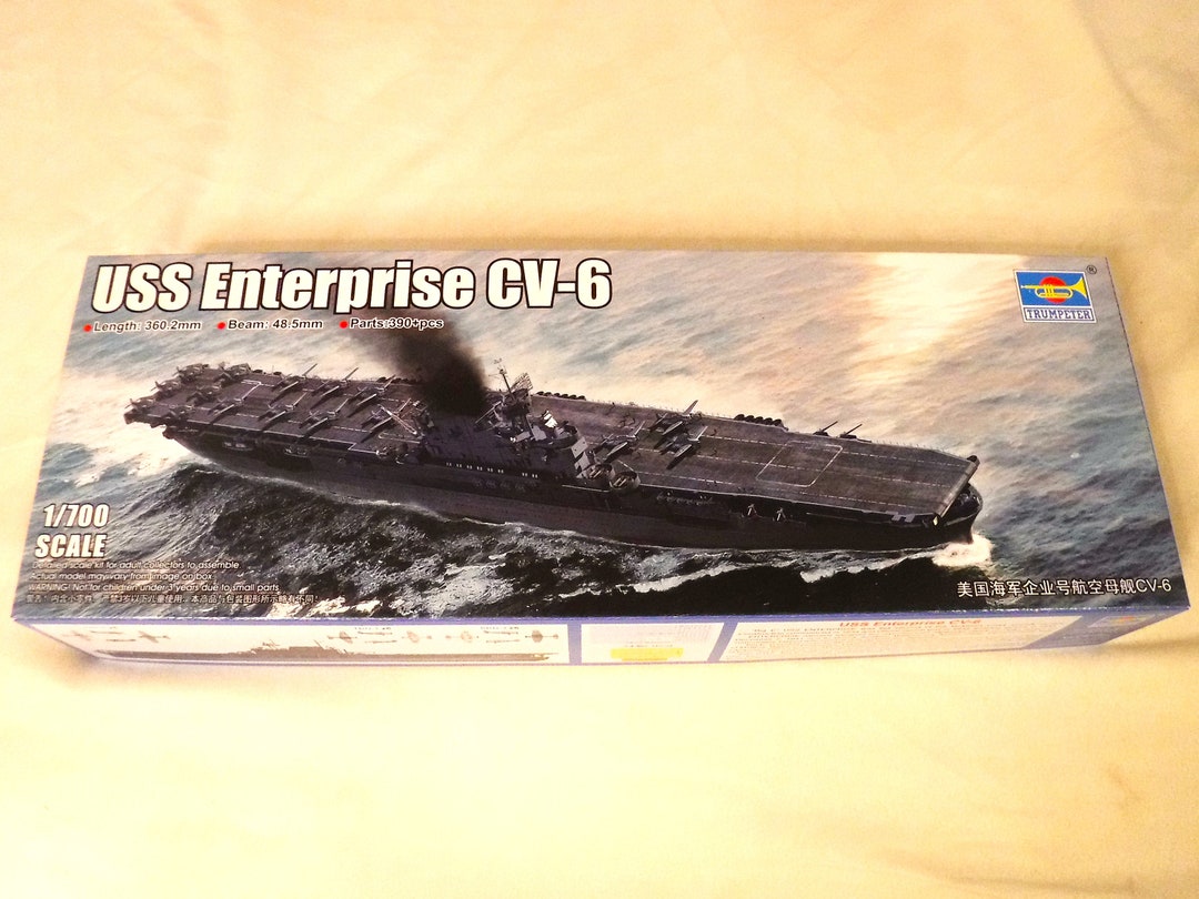 1/700 Trumpeter US Navy WWII Aircraft Carrier CV 6 Enterprise - Etsy