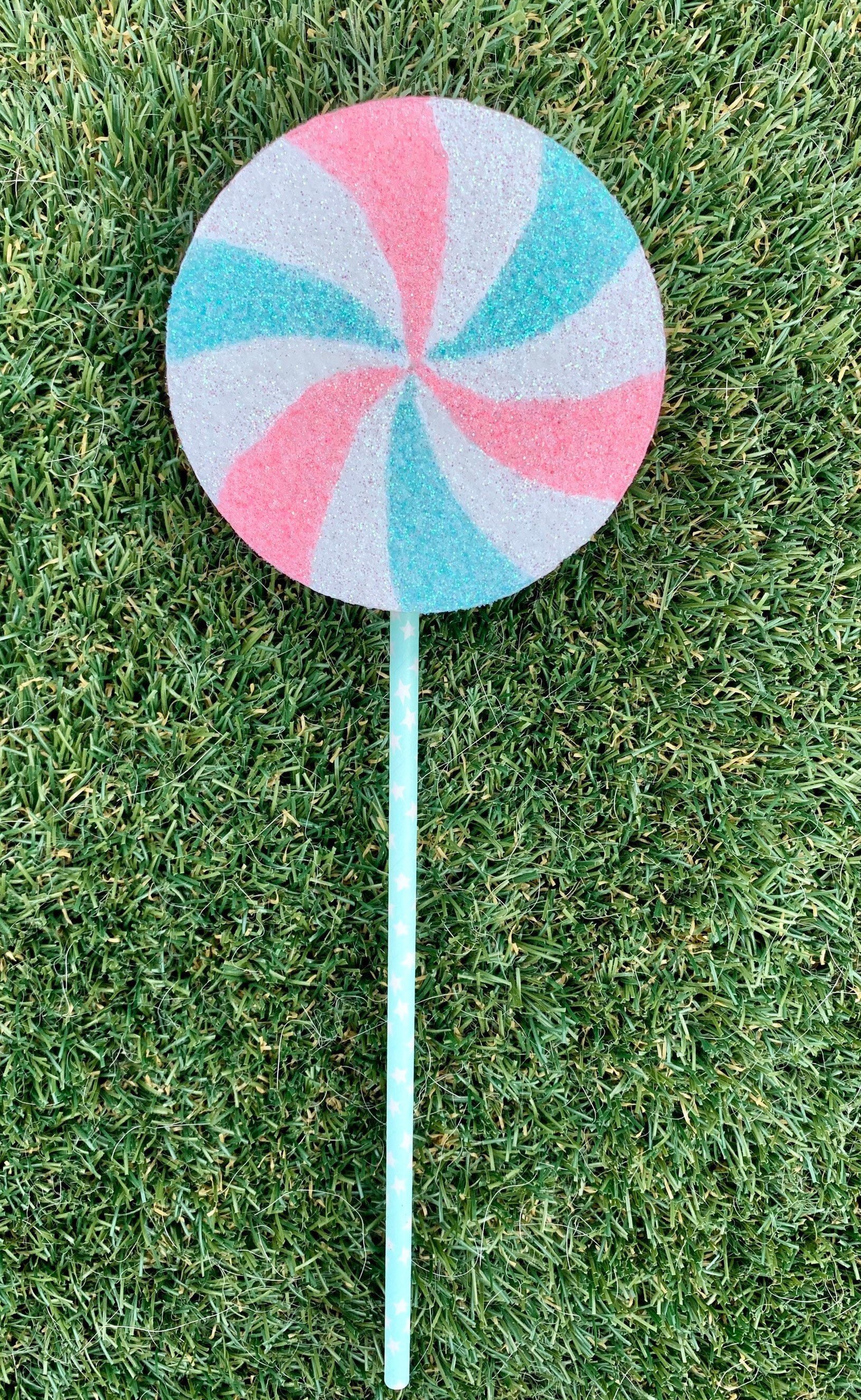 Christmas Peppermint Lollipop. Fake Peppermint Lollipop. Large ...