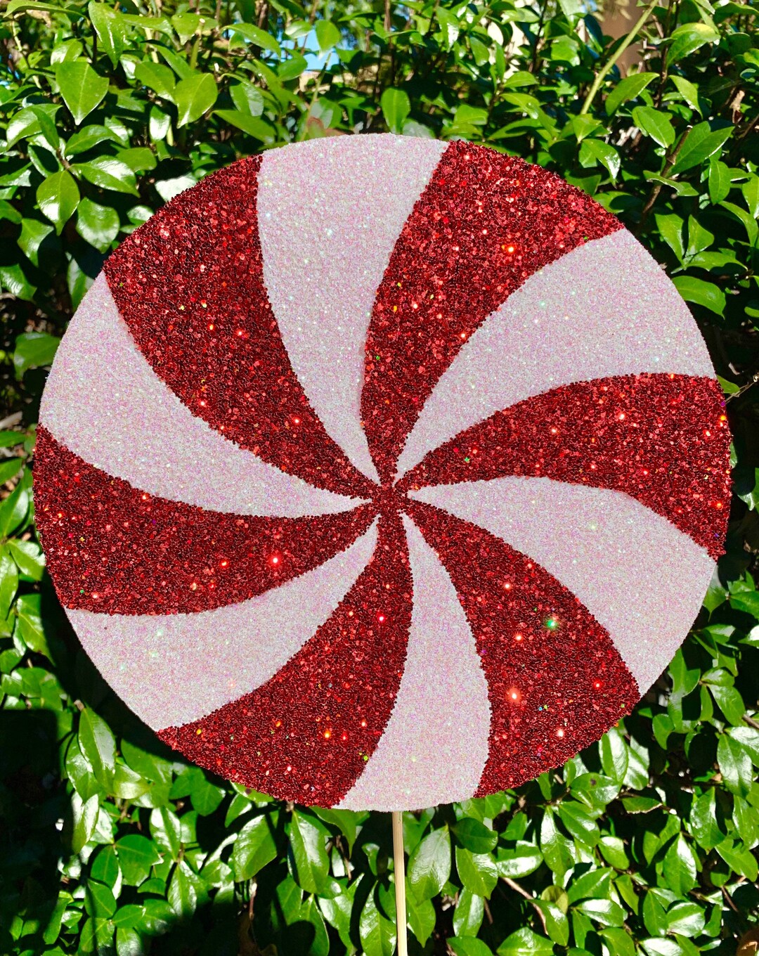 Large Peppermint Lollipop Fake Peppermint Lollipop Christmas - Etsy