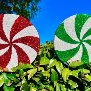 Large Peppermint Lollipop, Fake Peppermint Lollipop, Christmas ...