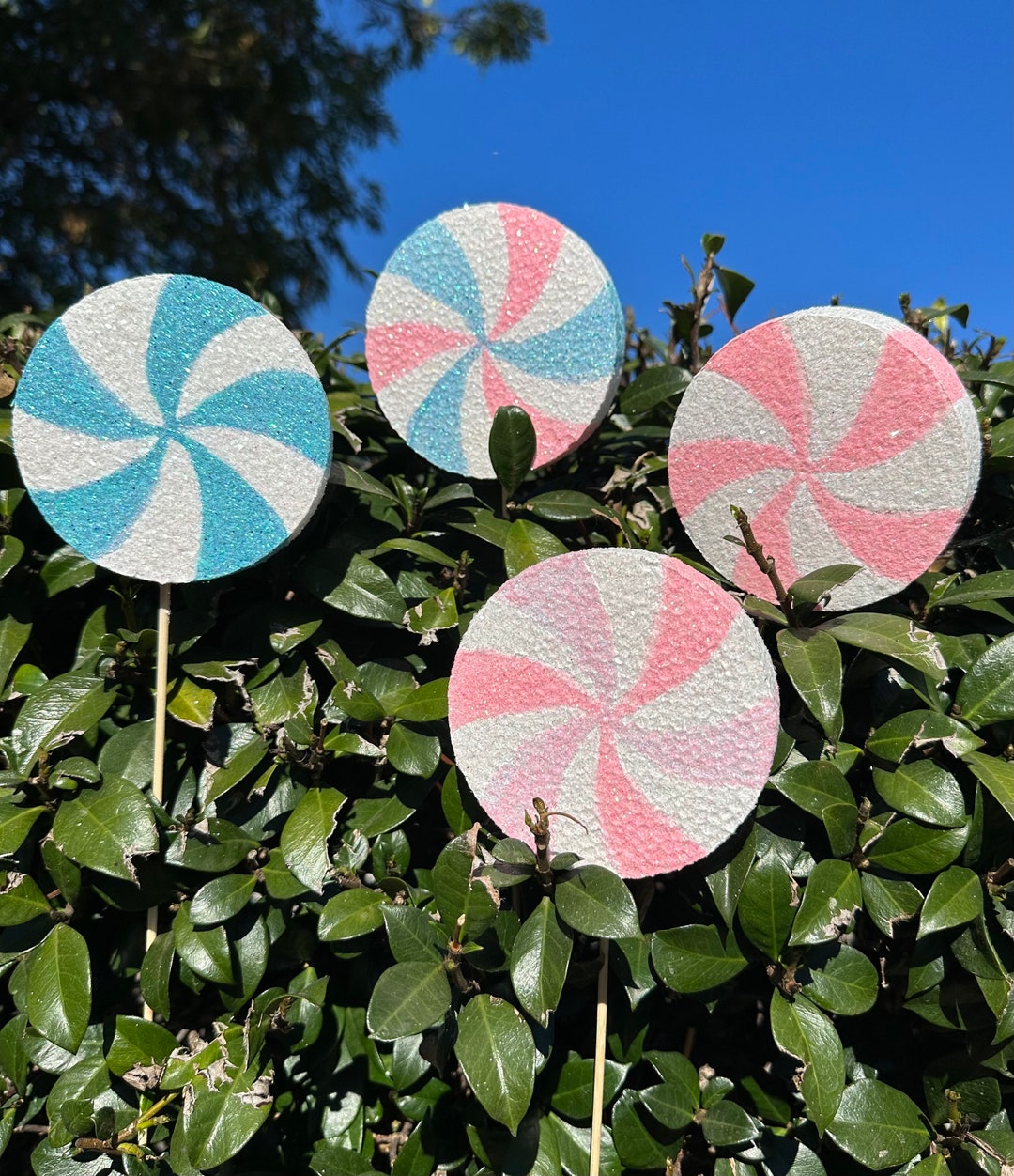 Christmas Peppermint Lollipop. Fake Peppermint Lollipop. Large ...
