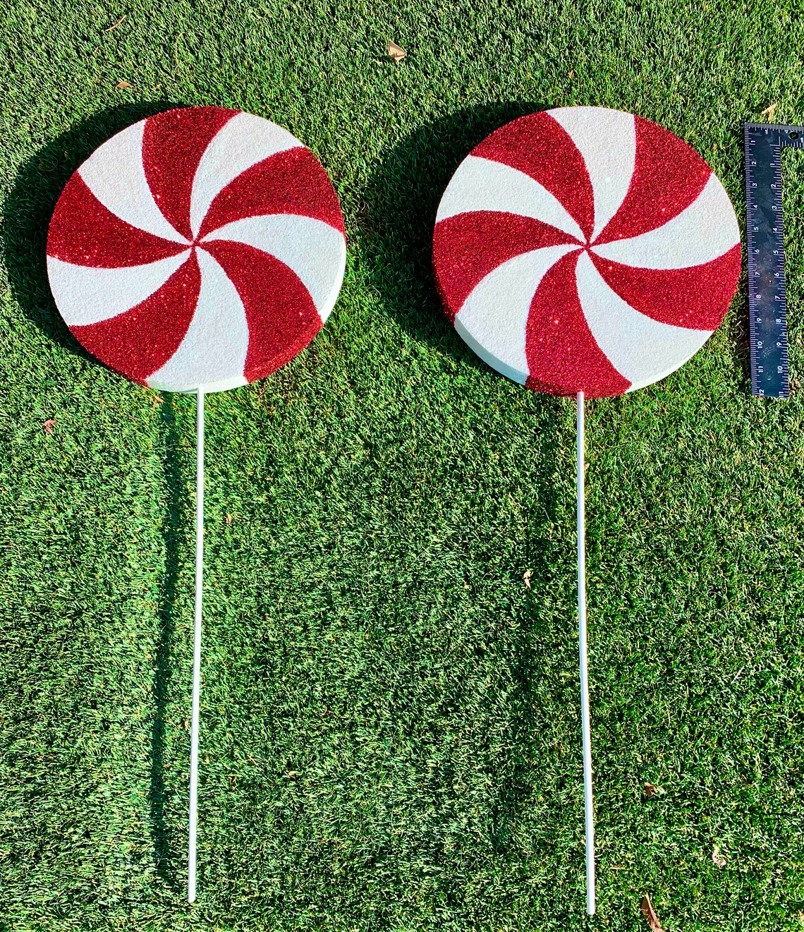 Jumbo Peppermint Lollipop Red and White Peppermint Lollipop - Etsy