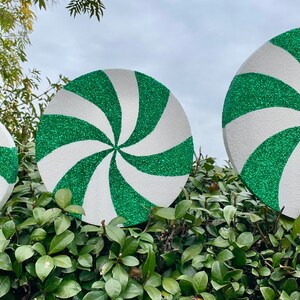 Large Peppermint Lollipop, Fake Peppermint Lollipop, Christmas ...