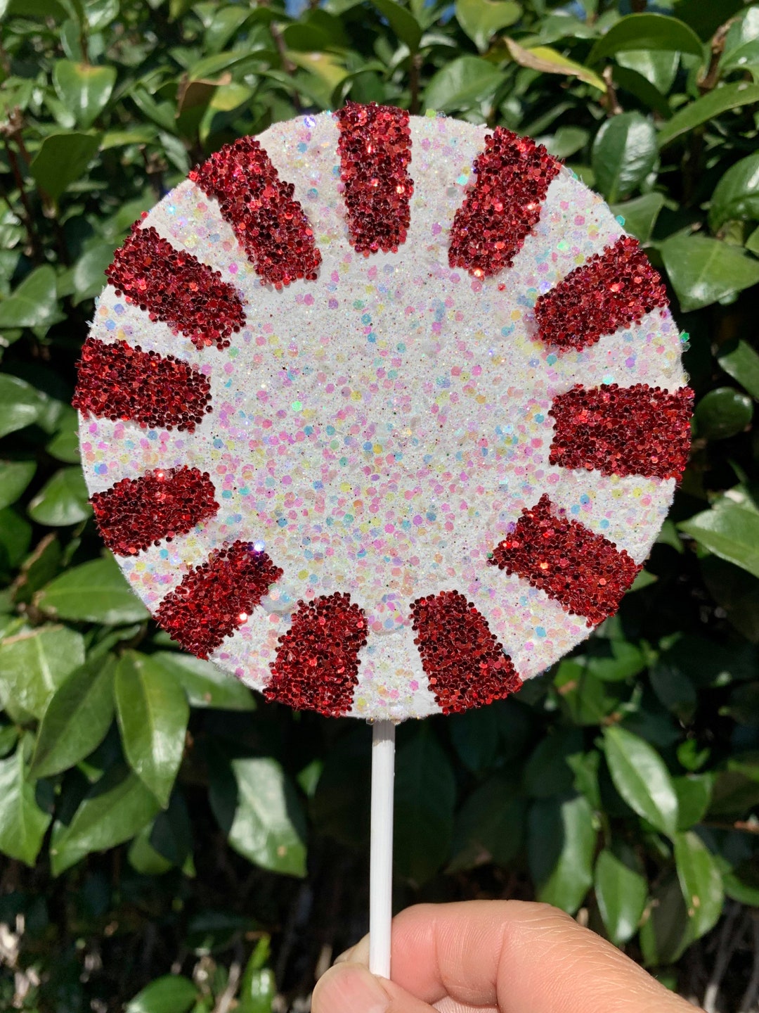Peppermint Lollipop Decor Fake Peppermint Lollipop Christmas - Etsy