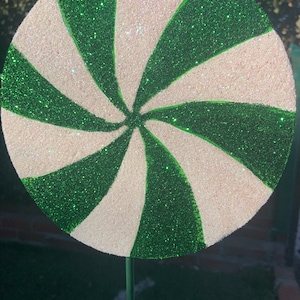 Large Peppermint Lollipop Fake Peppermint Lollipop Christmas - Etsy
