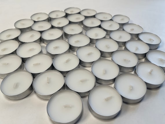 TEA LIGHT CANDLE Tea Light Candles White Unscented Tea Light - Etsy