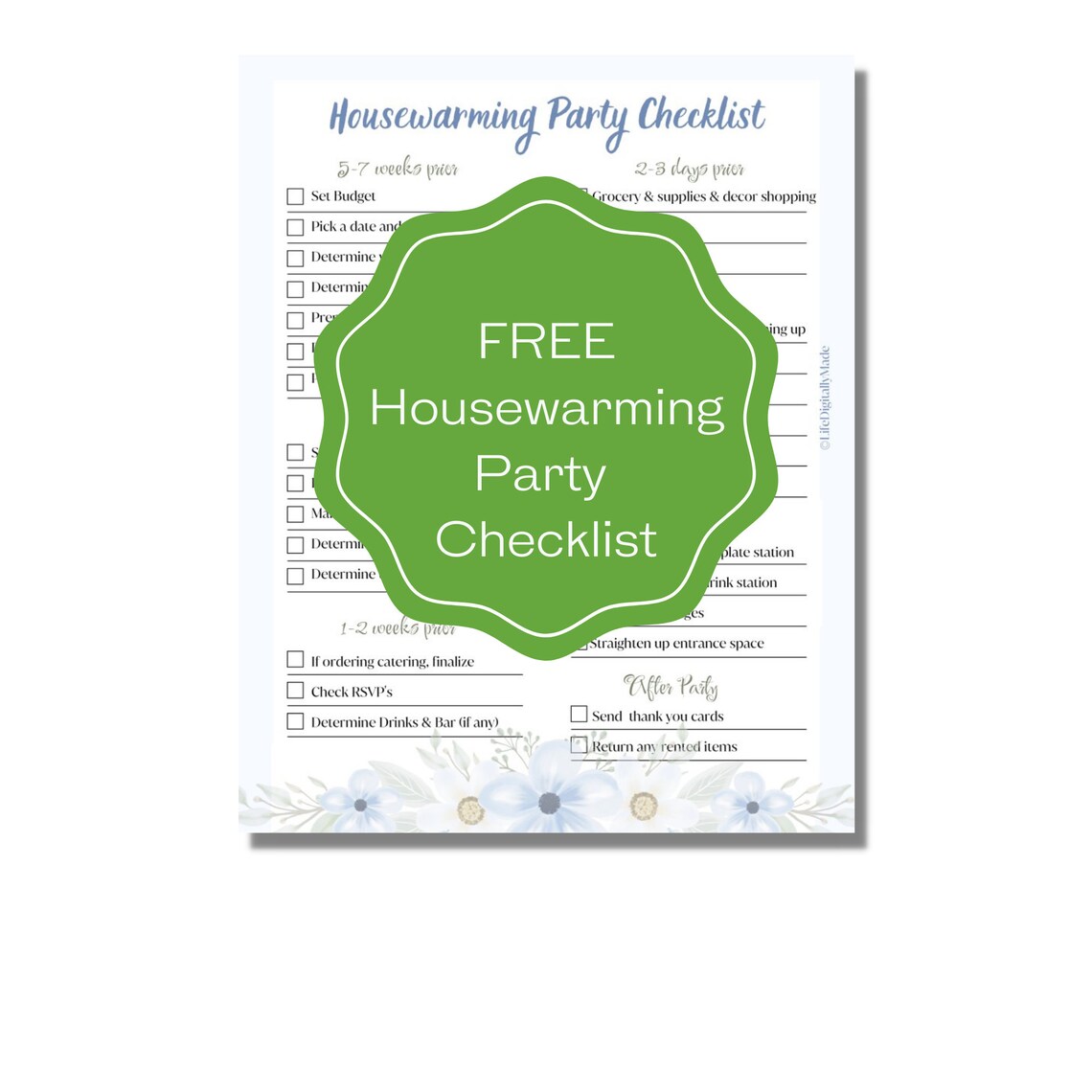 Housewarming Party Invitation Card, Housewarming Checklist, House ...