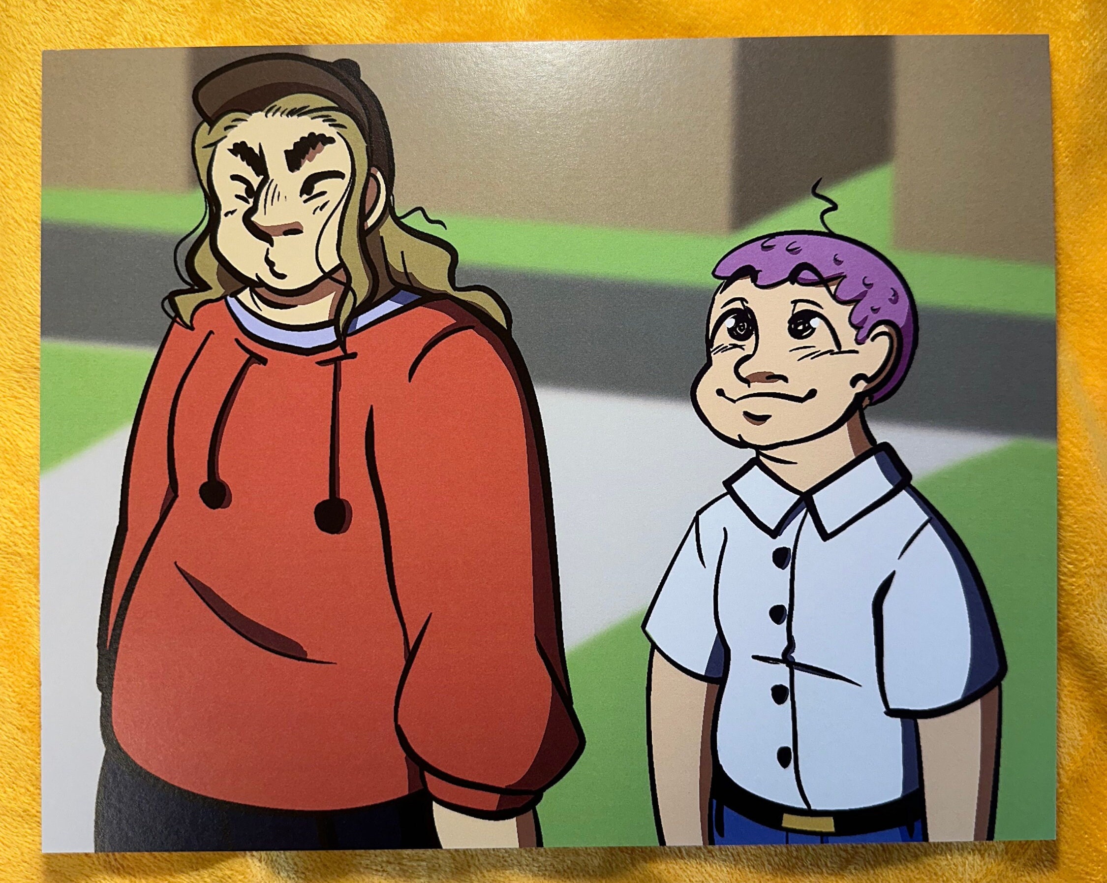 Charlie & Pim Smiling Friends Print - Etsy