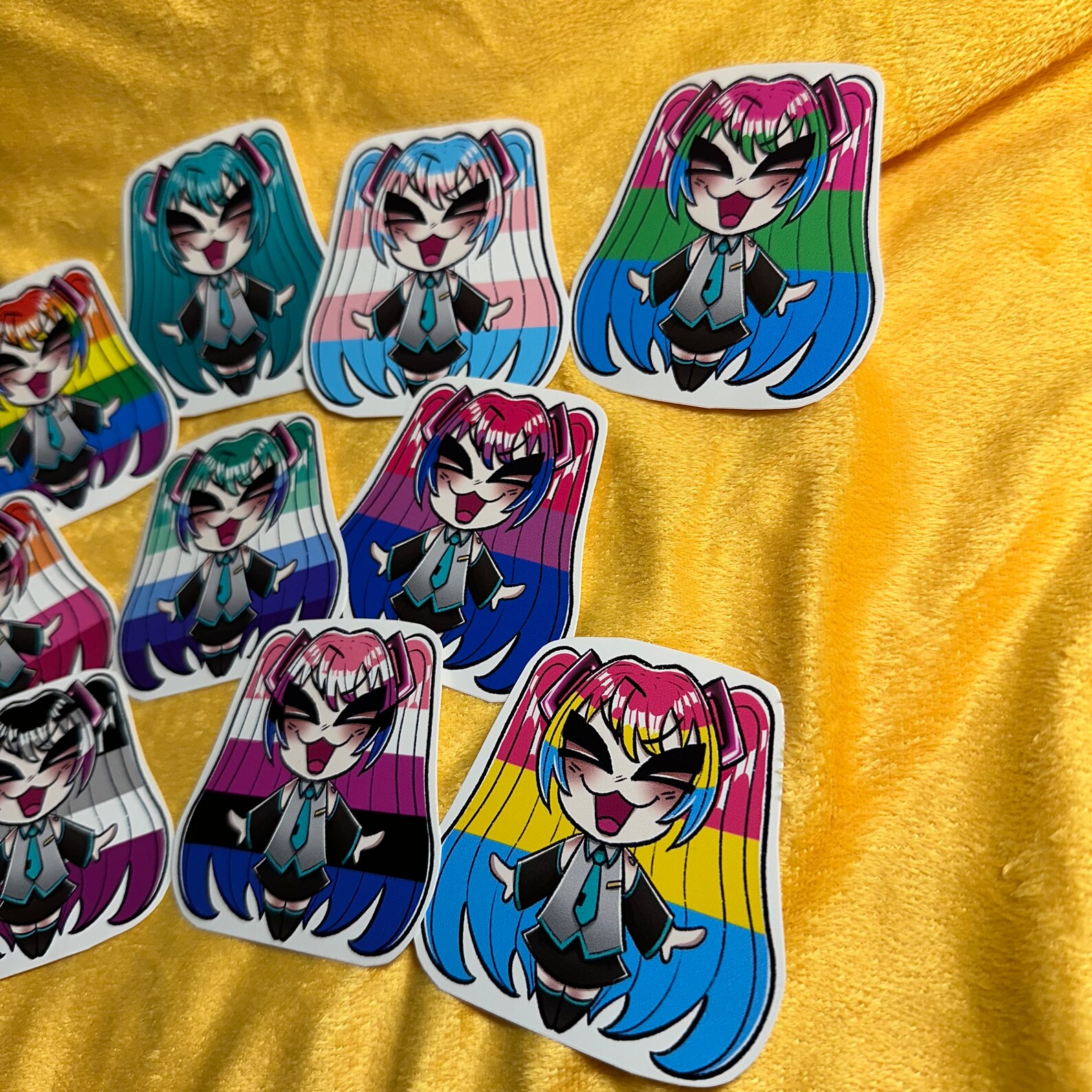 Hatsune Miku Pride Stickers - Etsy