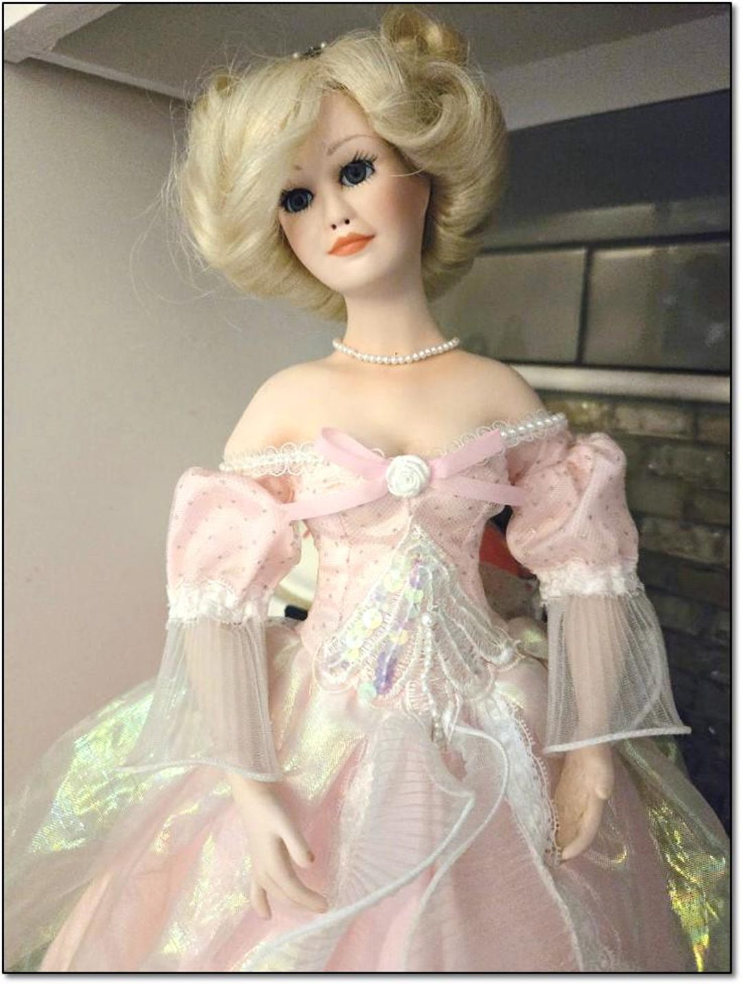 Vintage 1991, 18” Cinderella by Porcelain Doll Artist Patricia Rose for Paradise Galleries. Free ...