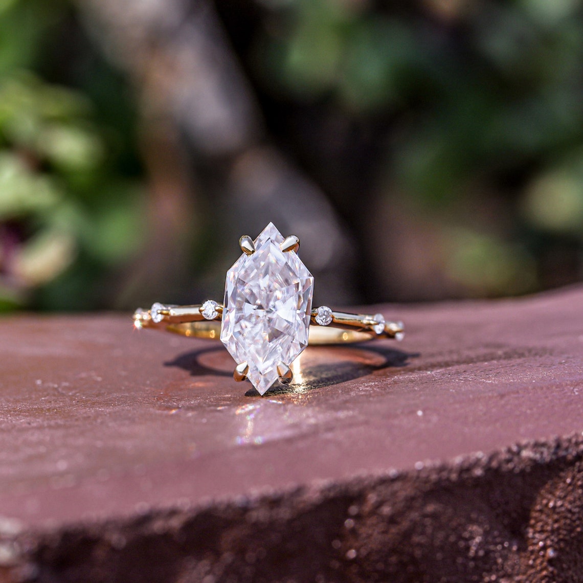 Dutch Marquise Moissanite Engagement Ring for Women 3 CT - Etsy