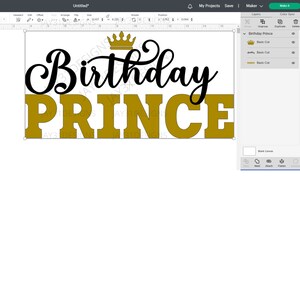 Birthday Prince SVG, Birthday Boy Svg, Birthday SVG, Cricut Cut File ...