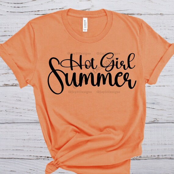 Hot Girl SVG File Summer Tshirt Girl on Fire SVG Summer - Etsy