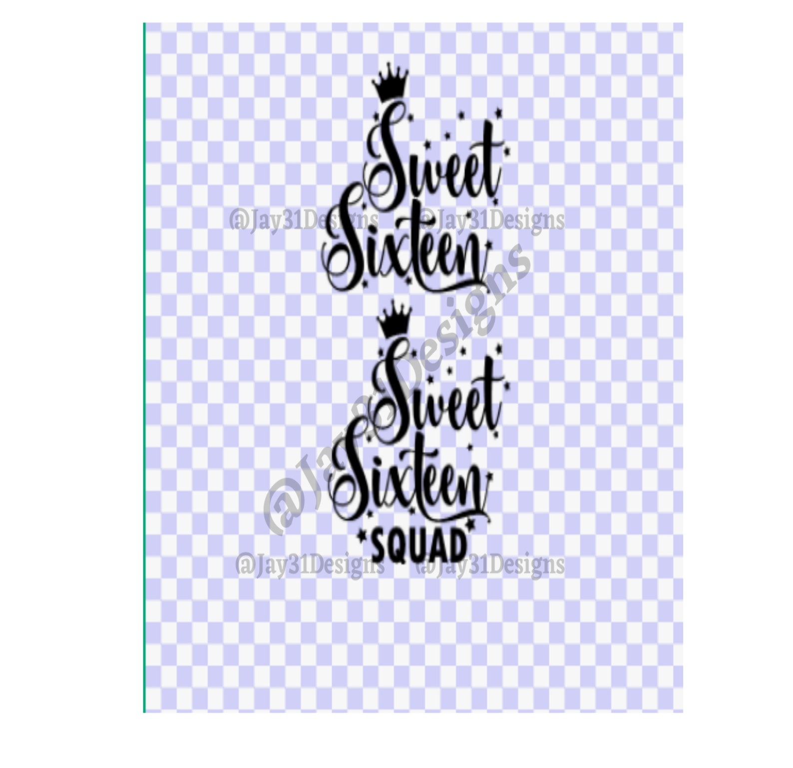 Sweet Sixteen SVG Sweet Crew Svg Birthday Svg Birthday Girl - Etsy