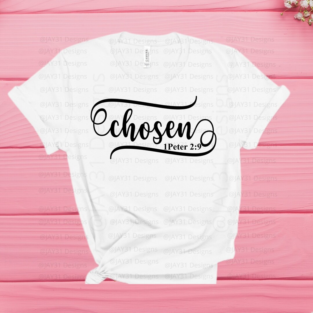 Chosen SVG, Faith Svg, Christian Svg, Inspirational Quotes, Svg ...