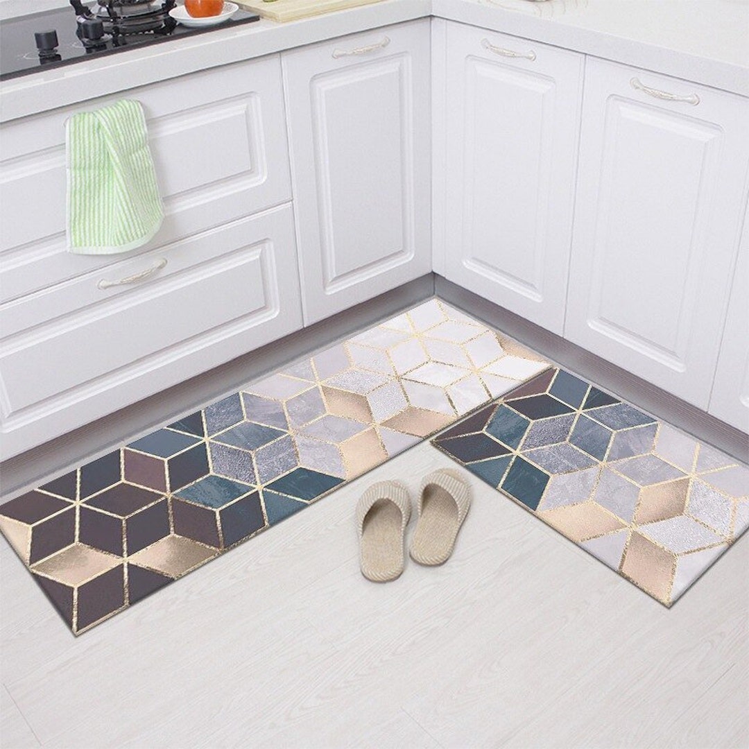 PVC Modern Kitchen Mat Non Slip Kitchen Floor Mat Balcony - Etsy