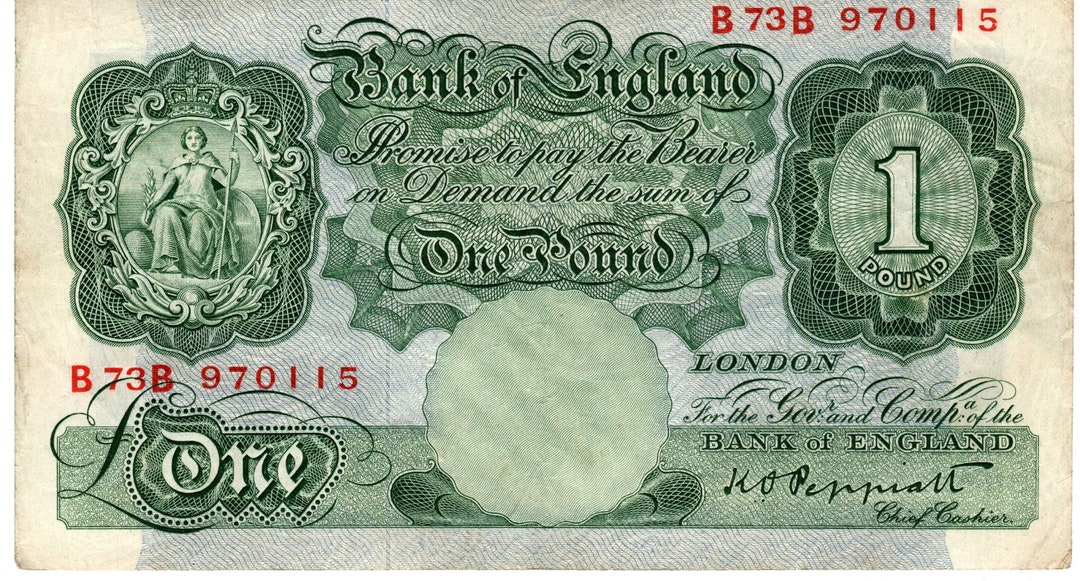 Peppiatt 1 Pound Note B73B 970115 B260 Threaded 1948 Fine - Etsy