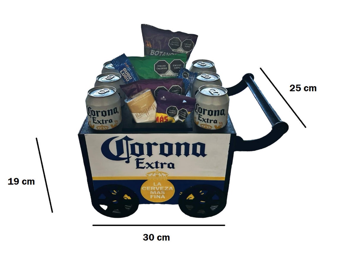 Vector Carrito cervecero y snacks /3 mm/ día del padre / archivo ...