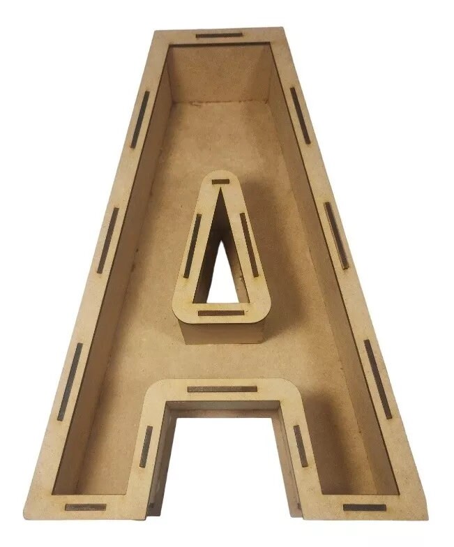 Vectores de las letras de la A a la Z en 2.5 mm, caja abecedario, caja ...