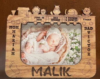 Birth Stat Picture Frame - Etsy